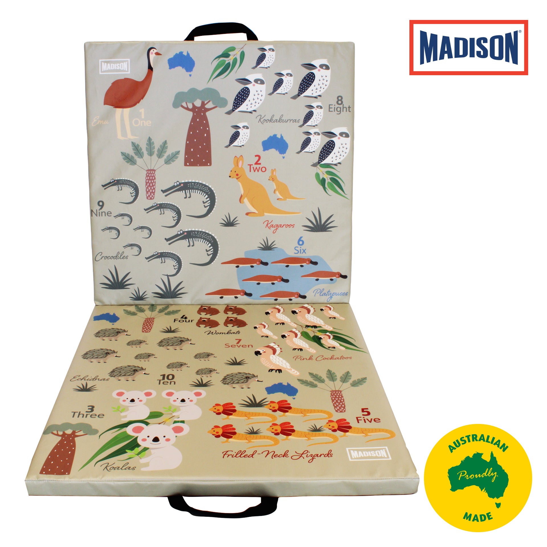 PP928 – Madison Folding Australiana Numeracy Mat – Madison Sport