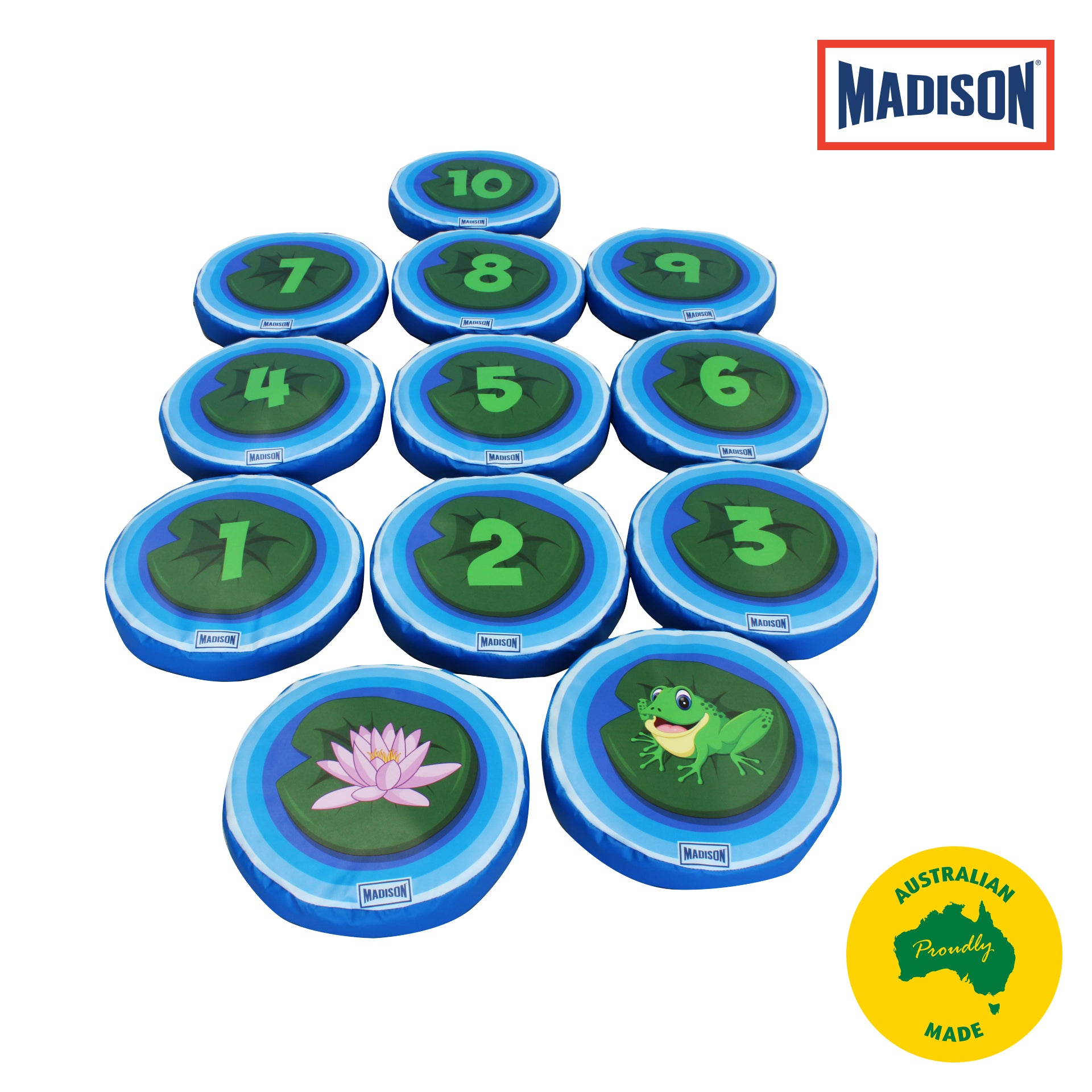 PP930 – Madison Leap Frog Lily Pad – Set of 12 – Madison Sport